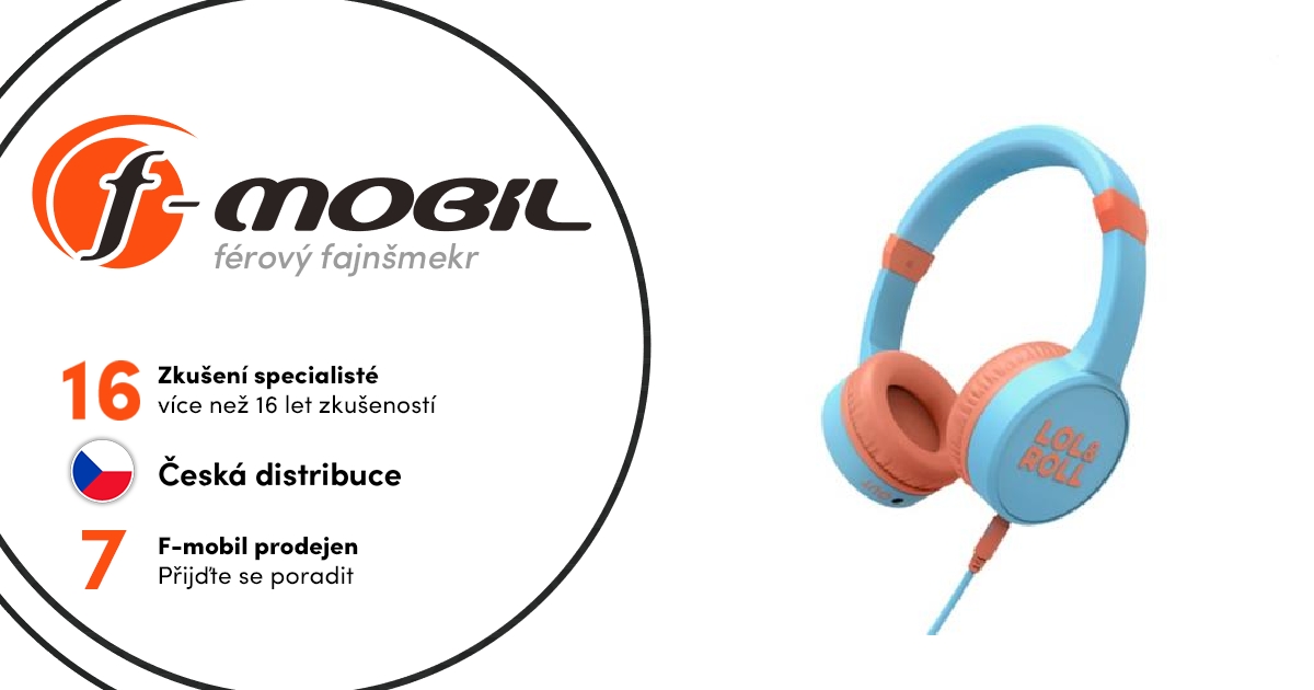 Dětská sluchátka ENERGY Sistem Lol&Roll Pop Kids Headphones, modrá | F ...
