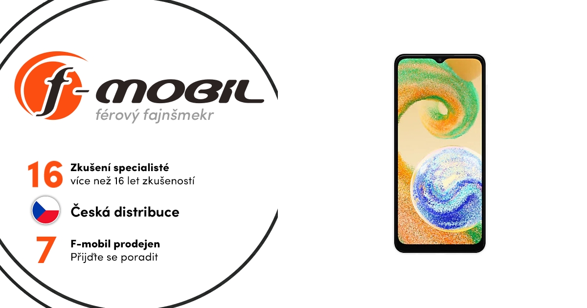 Samsung Galaxy A04s (SM-A047) 3GB/32GB bílá | F-mobil.cz