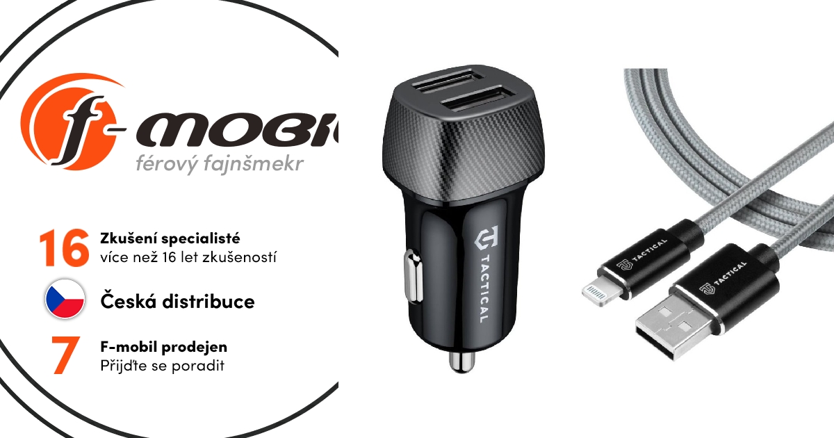 Tactical Field Plug Dual 12W + Tactical Fast Rope Aramid Cable USB-A ...