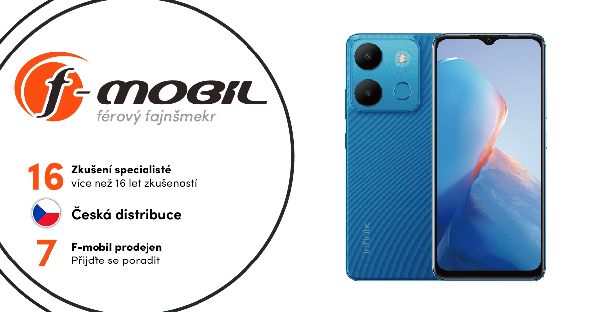 Infinix Smart 7 3GB/64GB Peacock Blue | F-mobil.cz