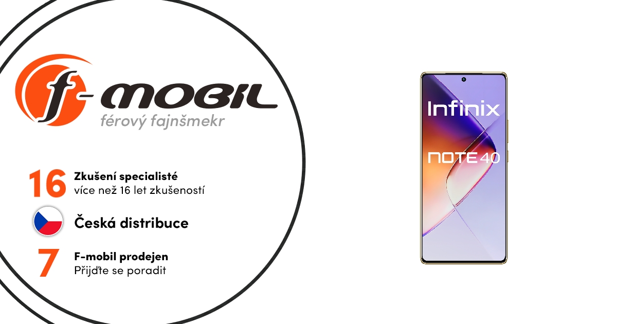 Infinix Note 40 8GB/256GB Titan Gold | F-mobil.cz