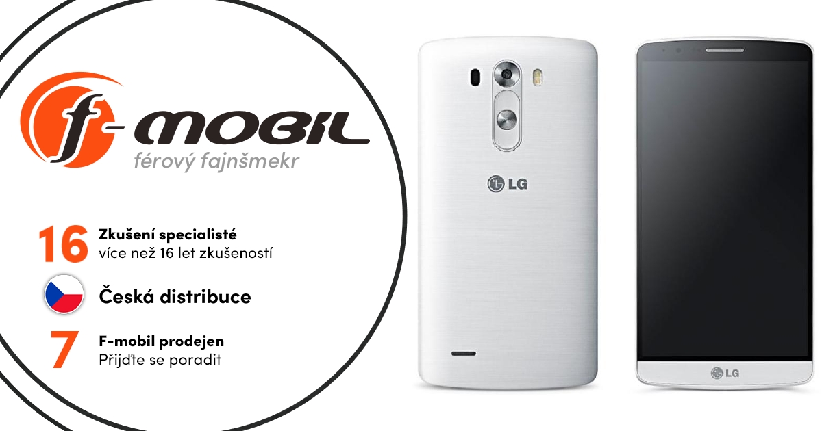 Mobilní telefon LG G3 D855 32GB White | F-mobil.cz
