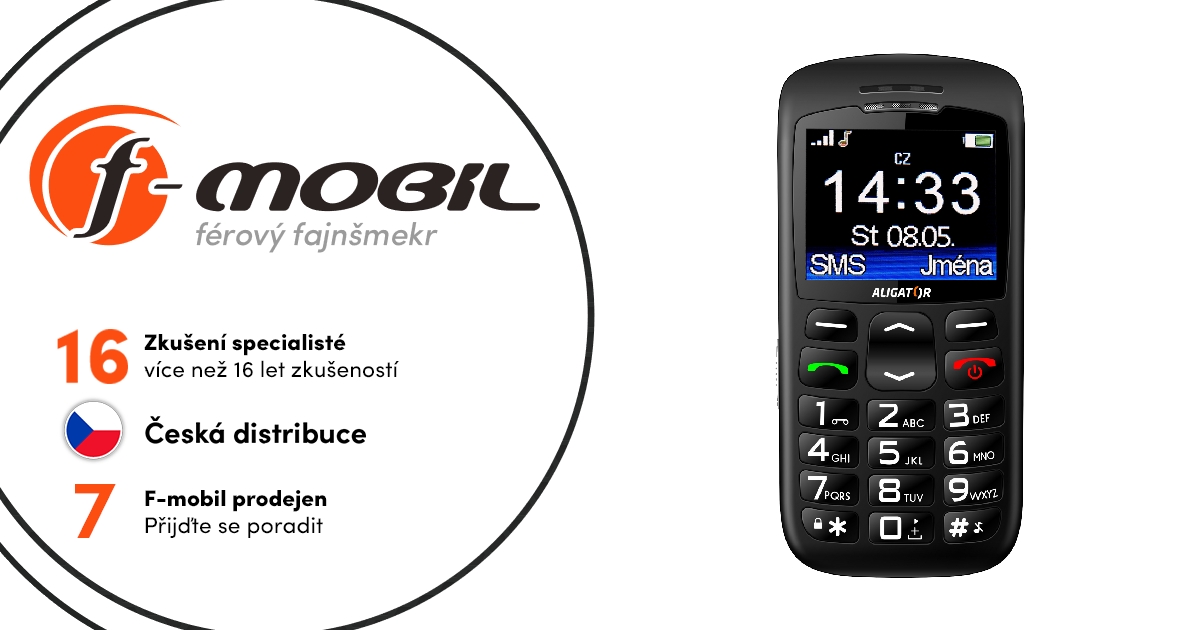 Aligator A670 Senior Black | F-mobil.cz