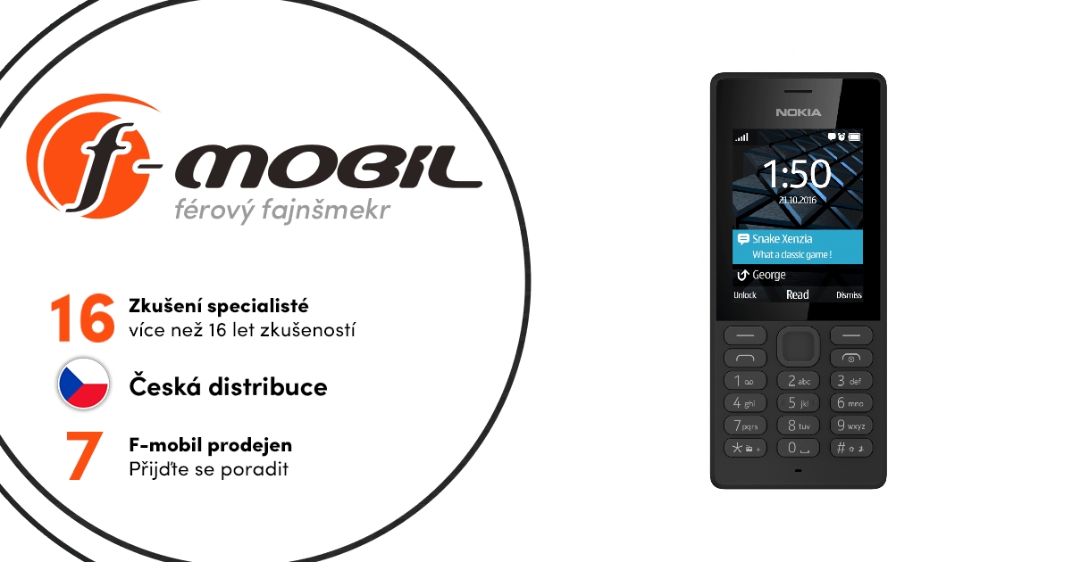 Nokia 150 Single SIM Black | F-mobil.cz