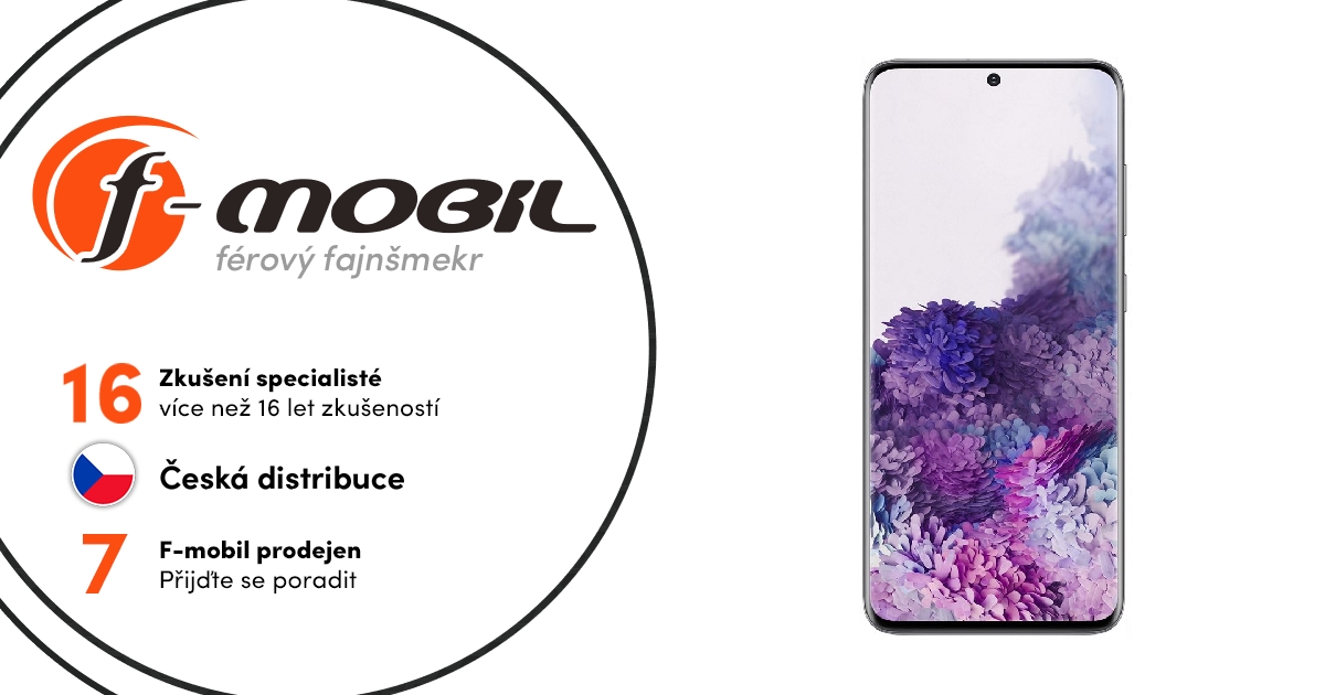 Samsung Galaxy S20 SM-G980F 8GB/128GB šedá | F-mobil.cz