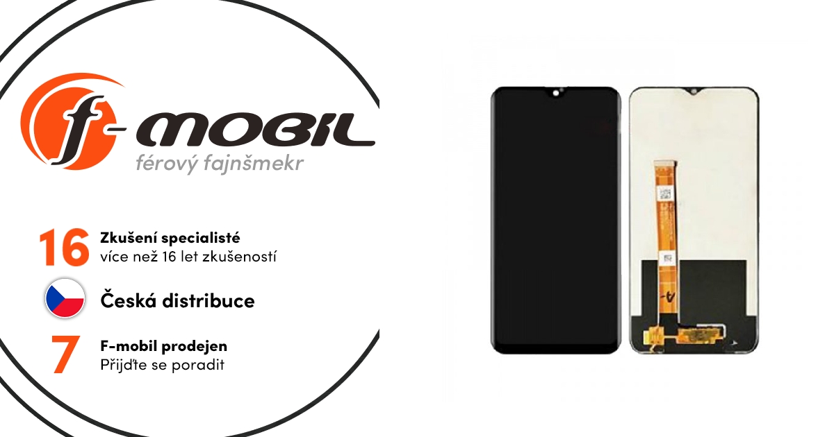 Realme 6i / C3 / C3i LCD + Dotyk Black (OEM) | F-mobil.cz