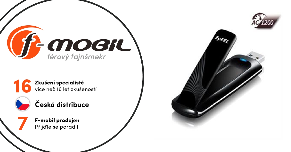 Zyxel NWD6605 WiFi AC1200 USB Adapter | F-mobil.cz